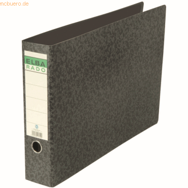 Elba Ordner für A3 quer 80mm Hartpappe schwarz | mcbuero.de