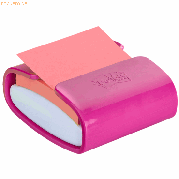 Post-it Z-Notes Haftnotizspender Super Sticky Z-Notes gefüllt fuchsia ...