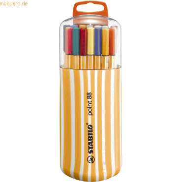 Stabilo Fineliner point 88 Zebrui Box mit 20 Stiften | mcbuero.de