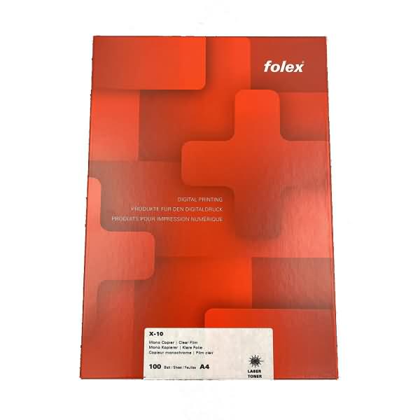 Folex Kopierfolie X-10.0 A4 100my transparent VE=100 Blatt | mcbuero.de